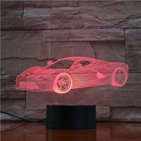 Lampe 3D Led Supercars | Car-Kids
